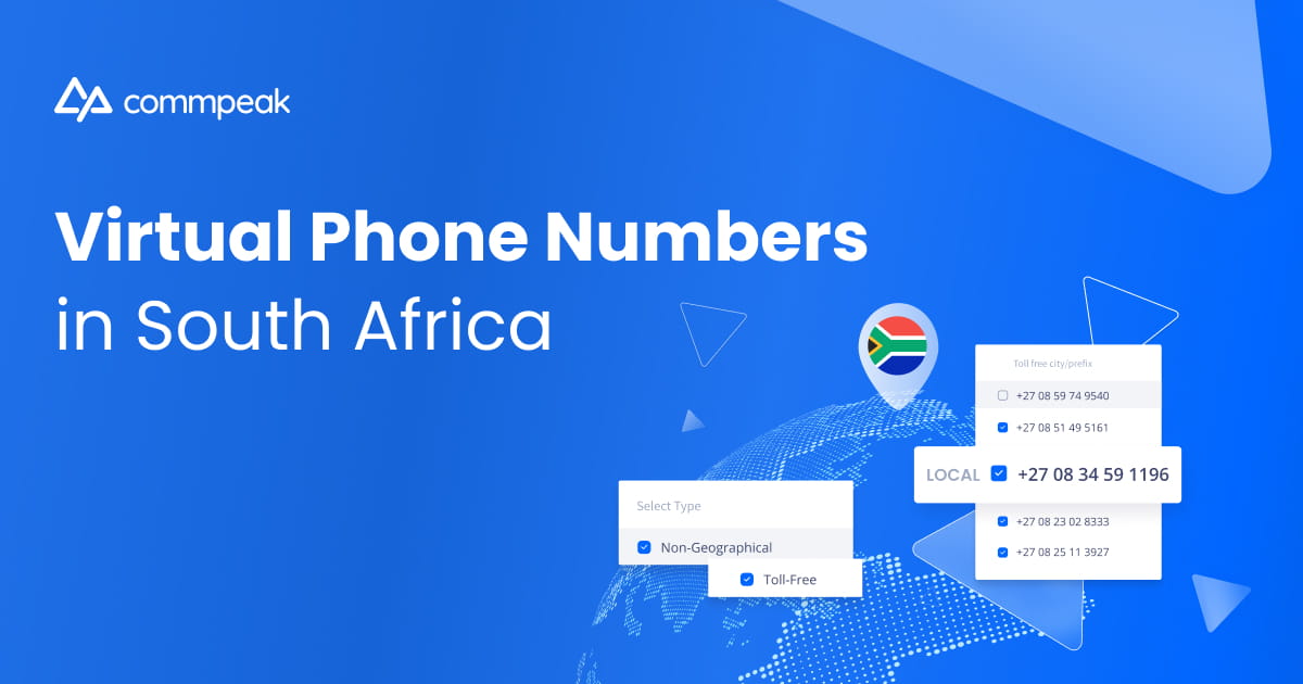Virtual Phone Numbers in South Africa | CommPeak